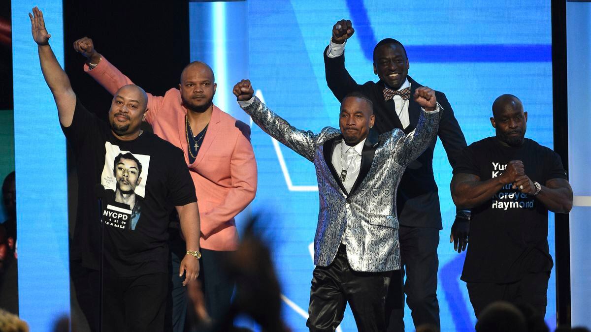 Exonerated 5, formerly Central Park 5, bring crowd to their feet at BET ...