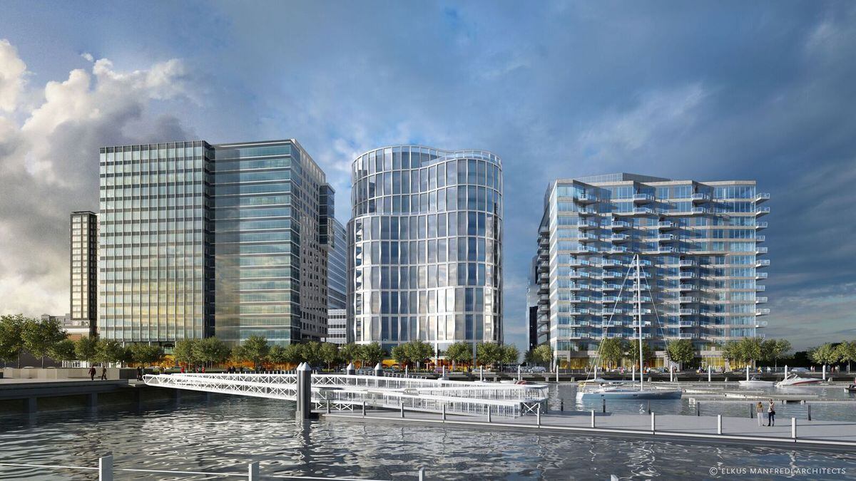 Here's a look at the new MassMutual building going up in the Seaport