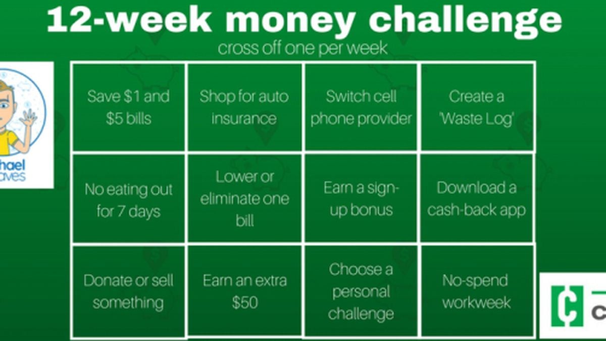 Save $1,000 in 2018 with the 12-week money challenge