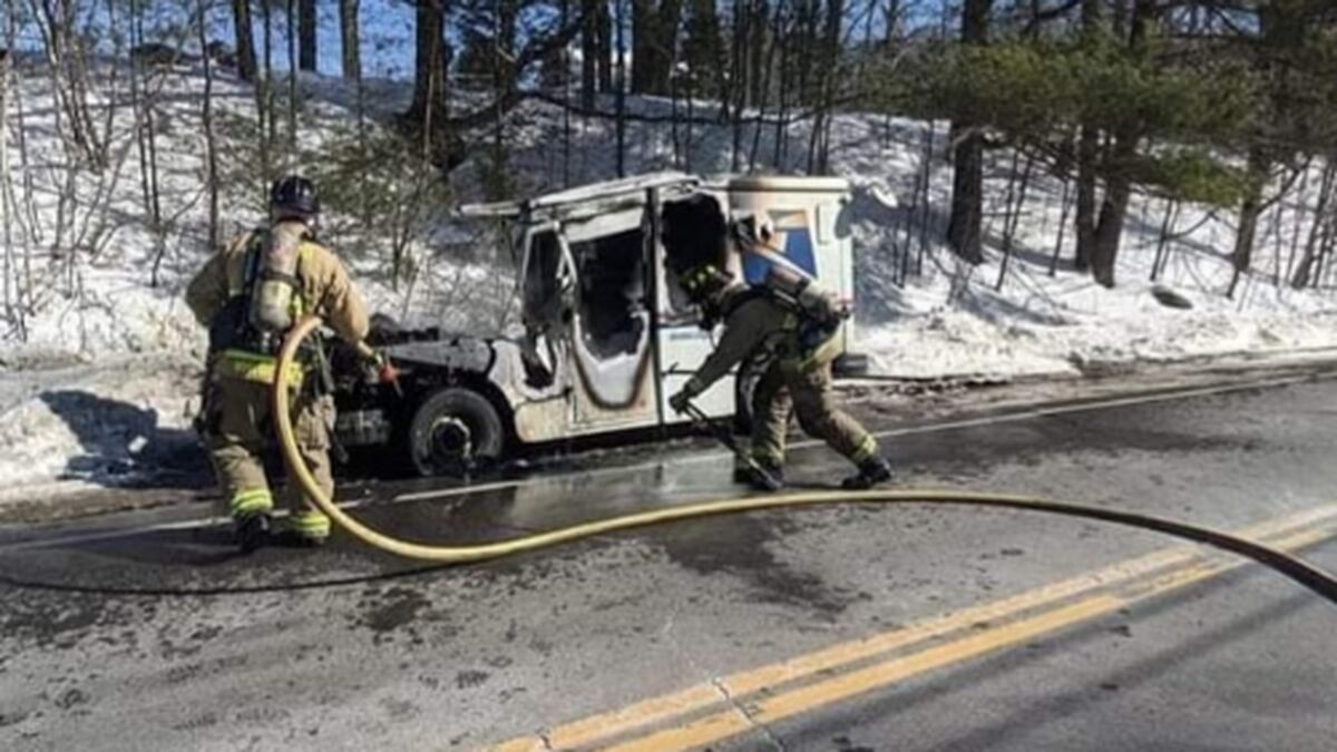 Mail destroyed after carrier vehicle catches fire in N.H.